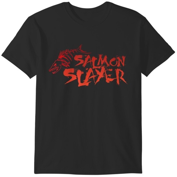 Shirts | Salmon Slayer Fishing Funny Tshirt | Poshmark